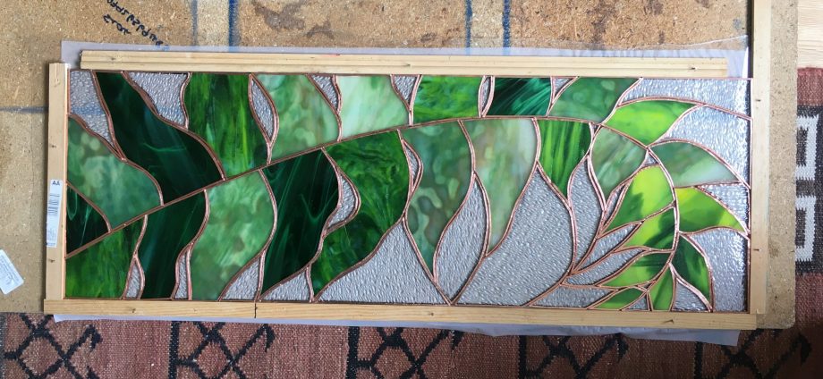 Garden stained glass feature